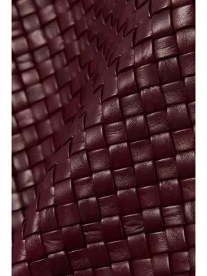 Bottega Veneta Intrecciato Leather Skirt