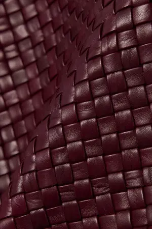 Bottega Veneta Intrecciato Leather Skirt