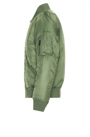 SCHOTT Nylon Flight Jacket - Sage