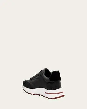 Loro Piana Weekend Walk Low-top Sneakers - Black