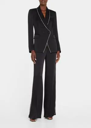 Veronica Beard Veronica Beard Jagger Metallic Dickey Jacket - Black