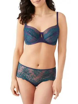 Wacoal Women's Center Stage Lace & Satin Bra - Egret  - Eclipse Everglade