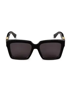 Bottega Veneta Triangle Acetate 55mm Square Sunglasses