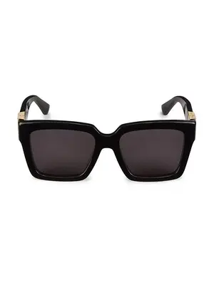 Bottega Veneta Triangle Acetate 55mm Square Sunglasses