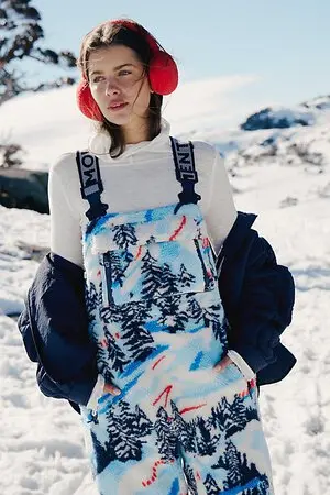 Free People Hit The Slopes Printed Salopette - Alpine Combo