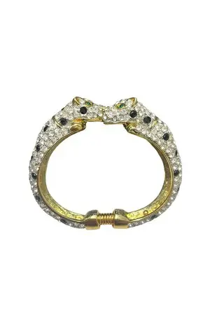 KENNETH JAY LANE Double Head Leopard Bangle