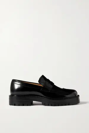 MAISON MARGIELA Tabi Split-toe Glossed-leather Loafers