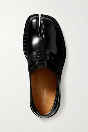 MAISON MARGIELA Tabi Split-toe Glossed-leather Loafers