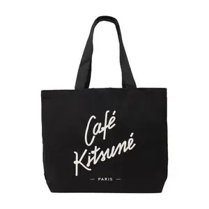 Maison Kitsuné Café Kitsuné Tote Bag - Black