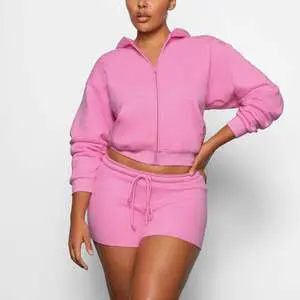 SKIMS Cotton Fleece Short - Bubble Gum