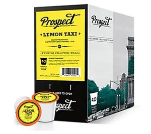 QVC Prospect Tea Co. 40-count Decaffeinated Lemon T Axi Tea Pods