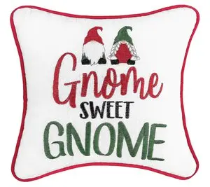 C&F HOME Gnome Sweet Gnome Embroidered Throw Pi Llow - One-color