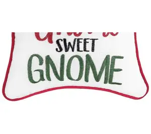 C&F HOME Gnome Sweet Gnome Embroidered Throw Pi Llow