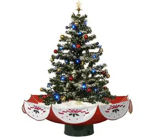 FRASER HILL FARM Let It Snow Series 29' Musical Snowy Tree - One-color