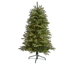 NEARLY NATURAL 5' Snowed Grand Teton Christmas Ree - One-color