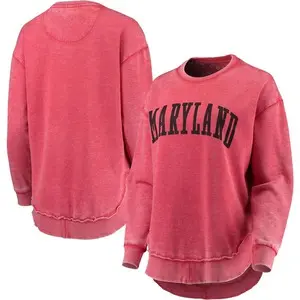 PRESSBOX Maryland Terrapins Vintage Wash Pullover Sweatshirt