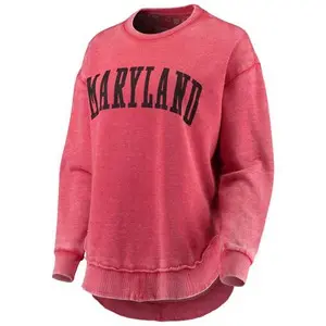 PRESSBOX Maryland Terrapins Vintage Wash Pullover Sweatshirt
