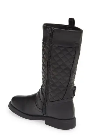 DREAM PAIRS Moto Knee High Boots - Black