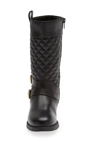 DREAM PAIRS Moto Knee High Boots - Black