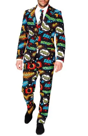 Opposuits Badaboom Slim Fit Two-piece Suit & Tie Set