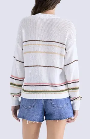 PISTOLA Eva Rib Knit Cotton Sweater