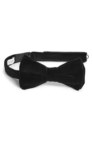 Eton Velvet Bow Tie - Black