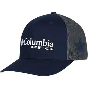 Columbia Dallas Cowboys Pfg Mesh Snapback Hat By - Navy