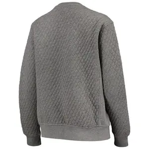 PRESSBOX Michigan Wolverines Moose Quilted Pullover Sweatshirt