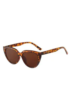 FIFTH & NINTH 56mm Polarized Cat Eye Sunglasses - Torte/ Brown