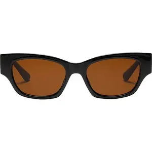 FIFTH & NINTH Fifth & Ninth Andi Rectangular Sunglasses Black/brown