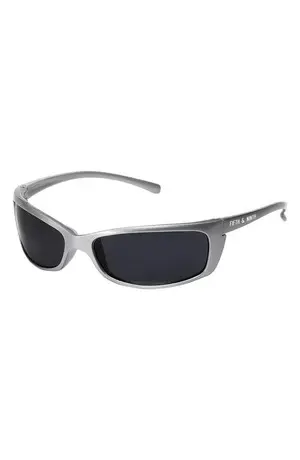 FIFTH & NINTH Rocket Polarized Wraparound Sunglasses