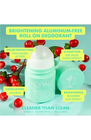 KOPARI BEAUTY Brightening Aluminum-free Roll-on Deodorant With Aha & Bearberry