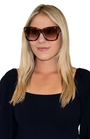 FIFTH & NINTH Willow Cat Eye Sunglasses - Torte/brown