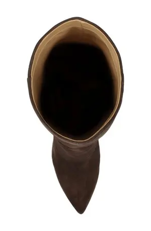 Nine West Richy Pointed Toe Knee High Boot - Dark Brown
