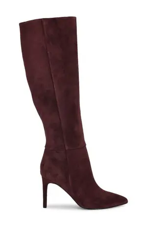 Nine West Richy Pointed Toe Knee High Boots - Dark Red 603