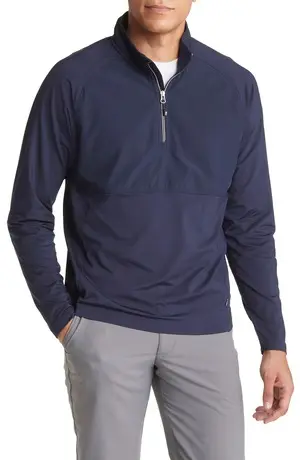 Cutter & Buck Adapt Hybrid Quarter Zip Pullover - Navy Blue