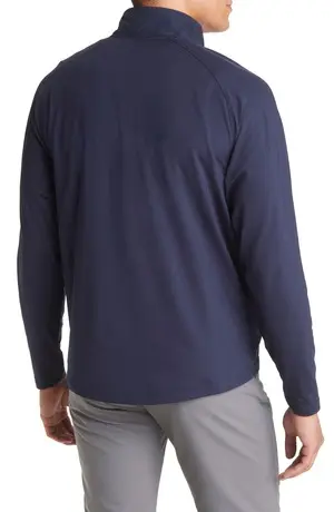 Cutter & Buck Adapt Hybrid Quarter Zip Pullover - Navy Blue