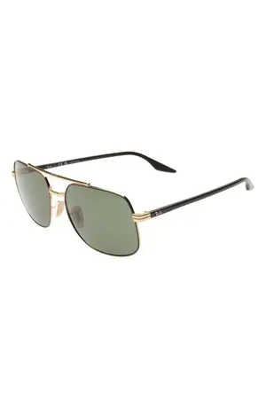 Ray-ban 59mm Square Aviator Sunglasses