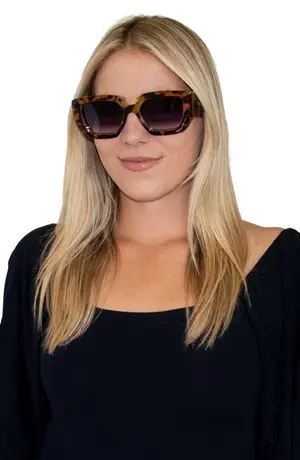 FIFTH & NINTH Rue Polarized Square Sunglasses - Torte/black