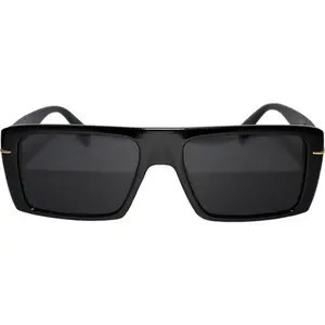 FIFTH & NINTH Atlas Rectangular Sunglasses - Black/black