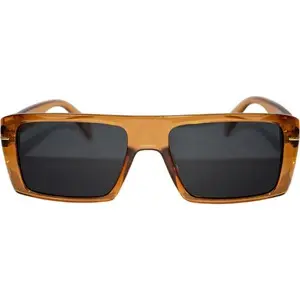 FIFTH & NINTH Atlas Rectangular Sunglasses - Caramel/black