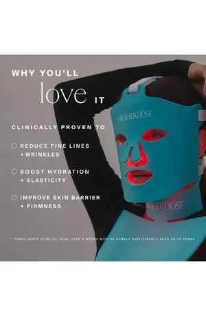HIGHERDOSE Red Light Face Mask - Blue