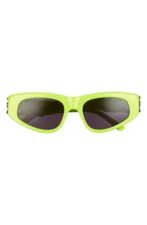 Balenciaga 53mm Cat Eye Sunglasses Yellow