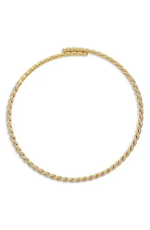 David Yurman Pavé Diamond And Gold Flexible Necklace - Yellow Gold/ Diamond