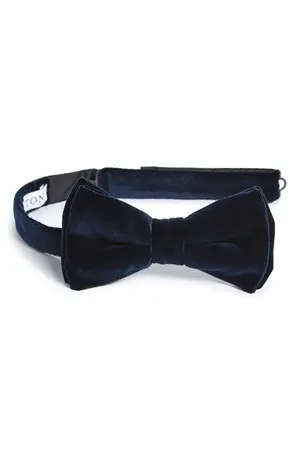 Eton Velvet Bow Tie - Navy