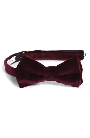 Eton Eton Velvet Bow Tie Pink/red