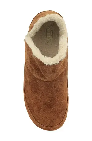 STRIVE Geneva Faux Fur Slipper - Tan