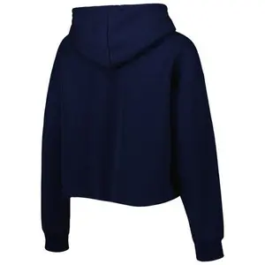 CUCE Tennessee Titans Crystal Logo Cropped Pullover Hoodie