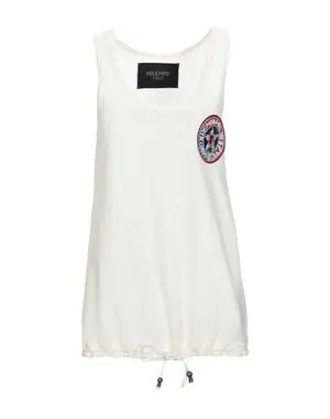 Mr & Mrs Italy Tank Top In Linen Blend - Ivory