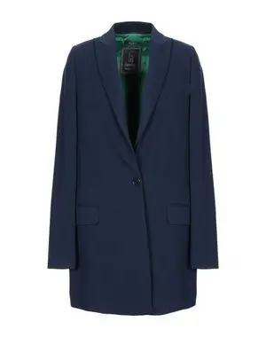 HANITA Single-breasted Coat - Blue